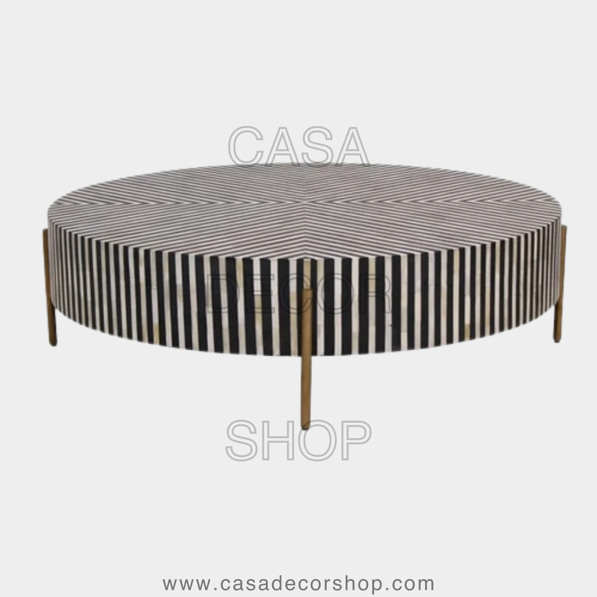 CDS Round Bone Inlay Coffee Table – CASA DECOR SHOP